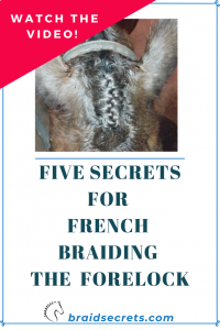 VIDEO: FIVE SECRETS FOR FRENCH BRAIDING THE FORELOCK - Braid Secrets
